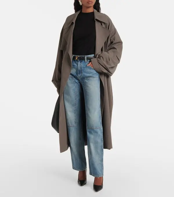 NILI LOTAN Welder Mid-rise Straight Jeans In Summer Wash