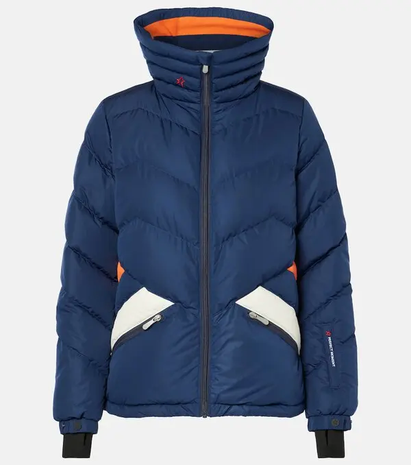 Perfect Moment Houndstooth Down Ski Jacket - Multicoloured