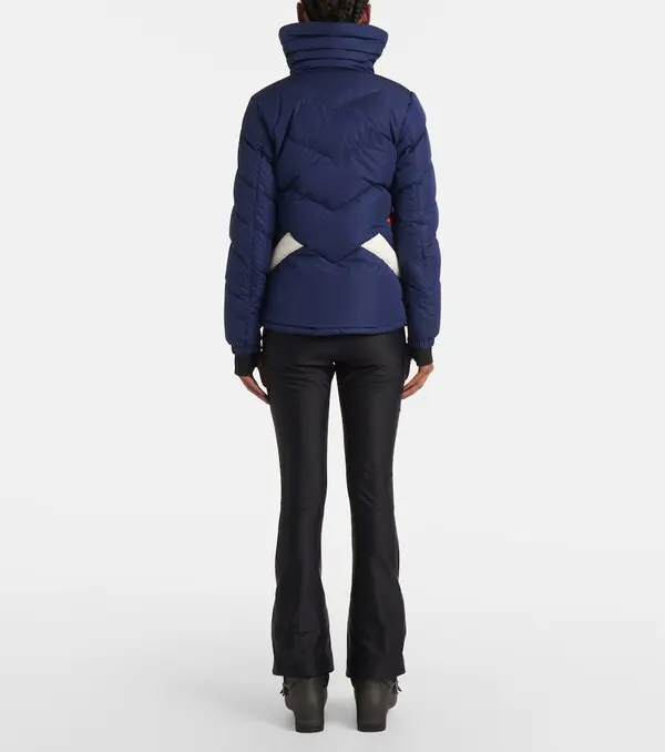 Perfect Moment Houndstooth Down Ski Jacket - Multicoloured