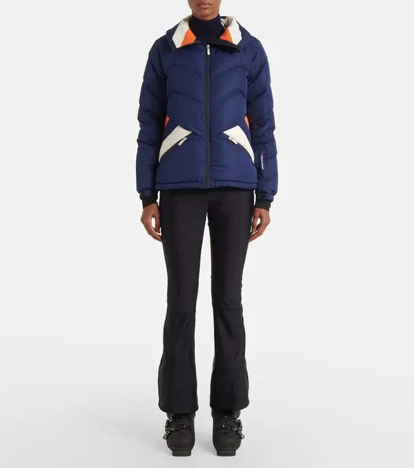 Perfect Moment Houndstooth Down Ski Jacket - Multicoloured