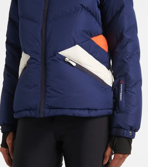 Perfect Moment Houndstooth Down Ski Jacket - Multicoloured