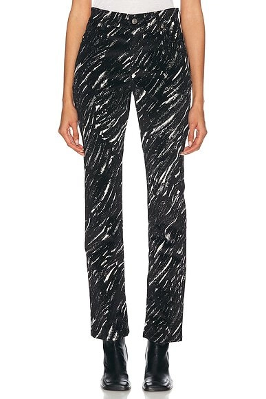 Marni Straight Leg Velvet Jeans