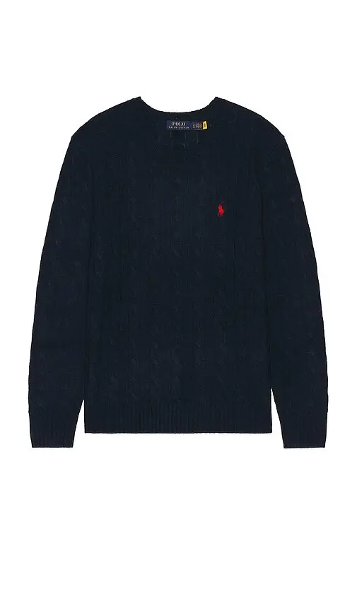 Polo Ralph Lauren Cable-knit Wool-cashmere Crewneck Sweater