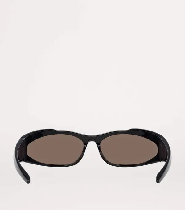 Balenciaga Injected Sports Sunglasses - Black