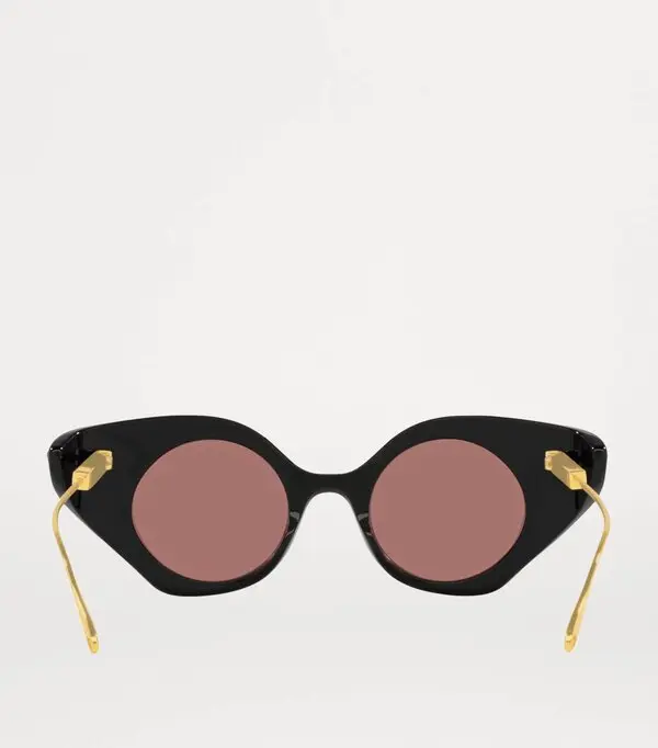Gucci Acetate Embellished Cat Eye Sunglasses