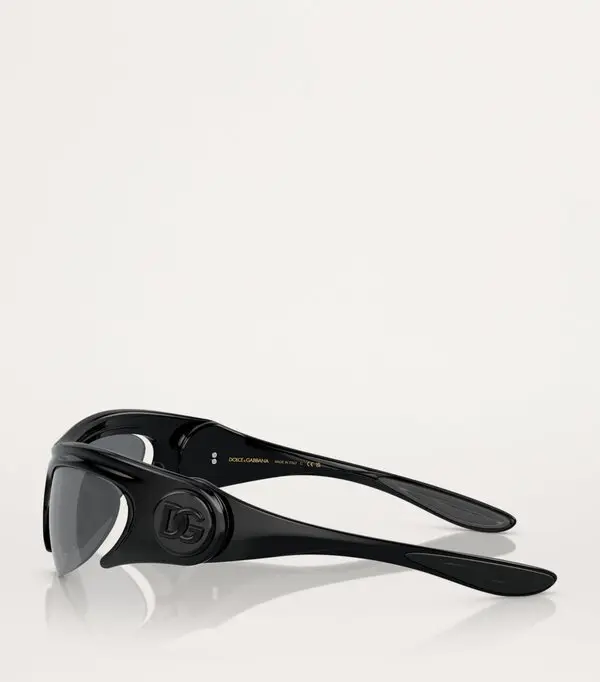 Dolce & Gabbana Nylon Sports Sunglasses - Black