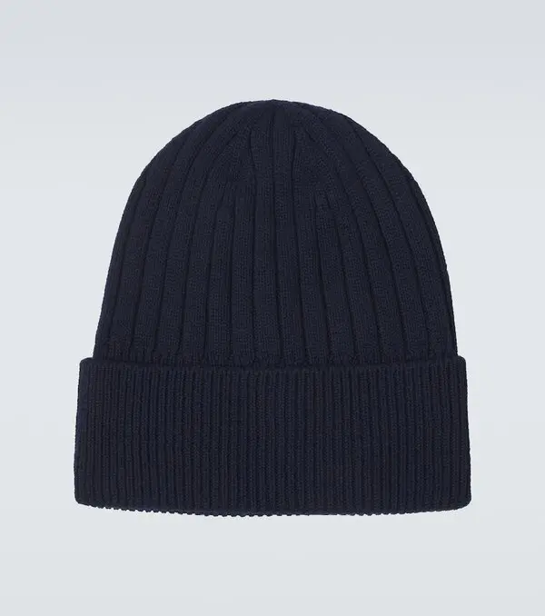 Gucci Ribbed-knit Wool Beanie - Blue