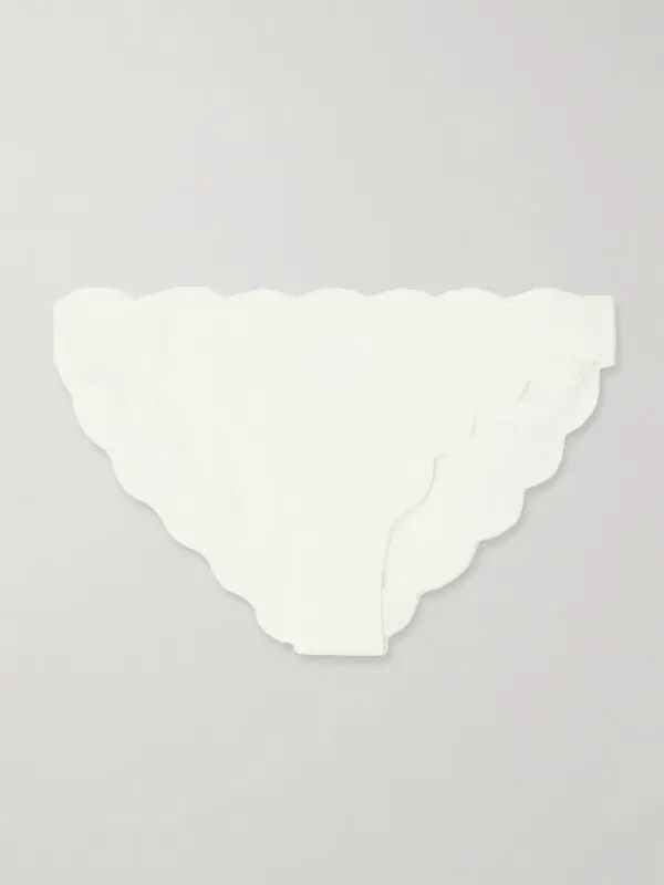Marysia Antibes Scalloped Bikini Briefs - Neutrals