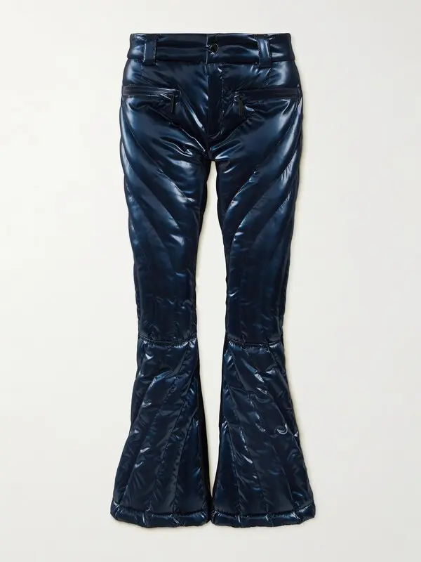 Perfect Moment Johnnie Walker Carving Air Quilted Ski Pants - Blue