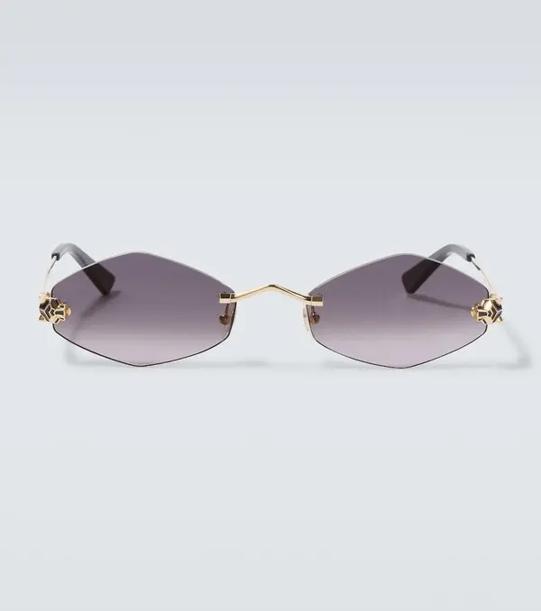 Cartier Panthere De Oval Sunglasses - Grey