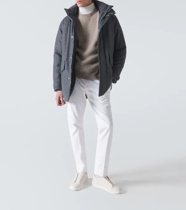 Zegna Ribbed-knit Cashmere Pullover