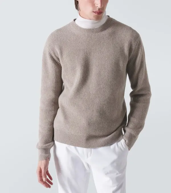 Zegna Ribbed-knit Cashmere Pullover