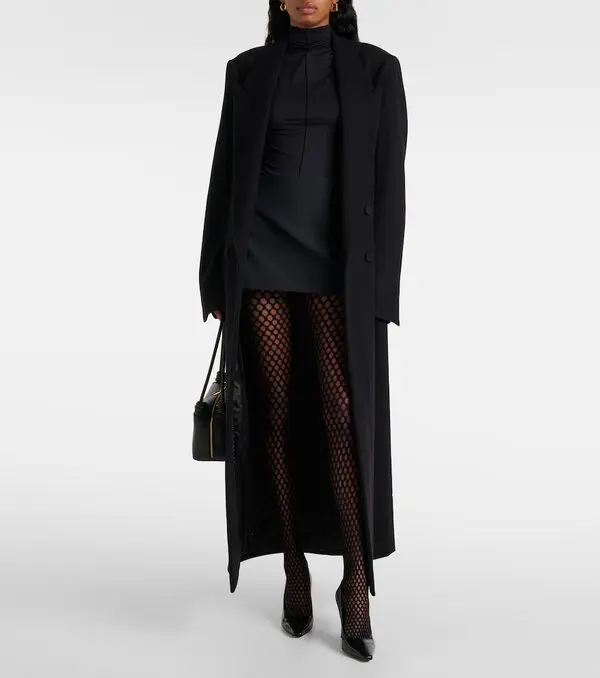 Wardrobe.NYC Textured Wool-blend Tights