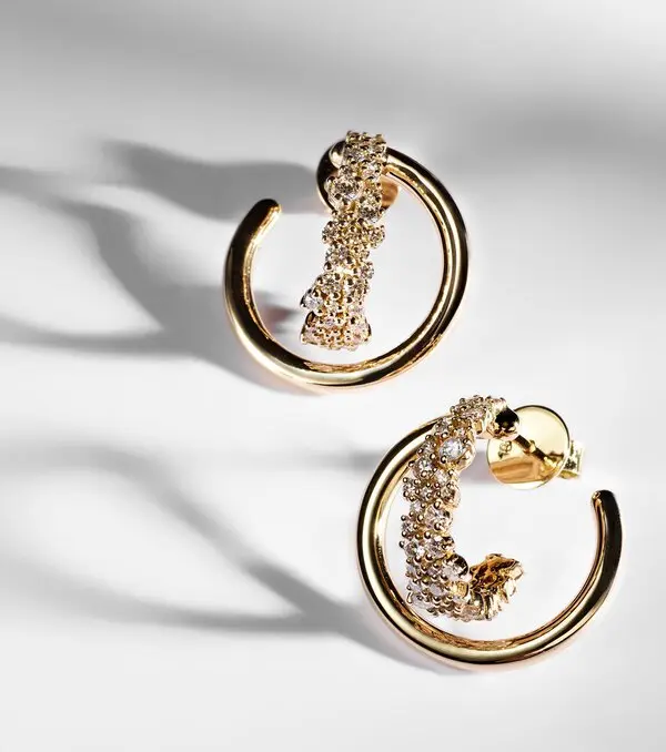 ANANYA Scatter Double 18k Diamond Earrings