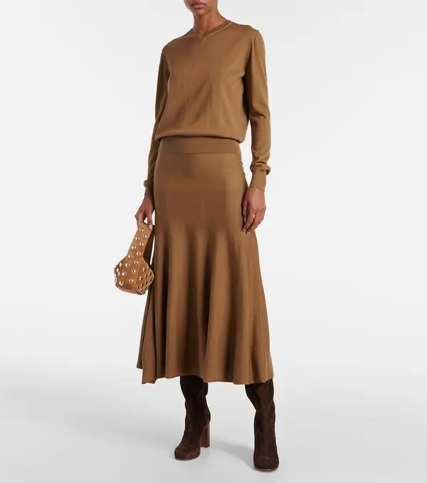 Khaite Senta V-neck Wool Sweater