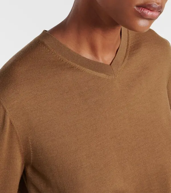Khaite Senta V-neck Wool Sweater