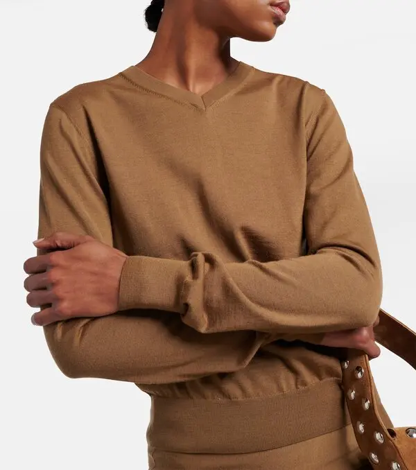 Khaite Senta V-neck Wool Sweater