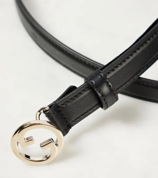 Gucci Blondie Interlocking G Leather Belt
