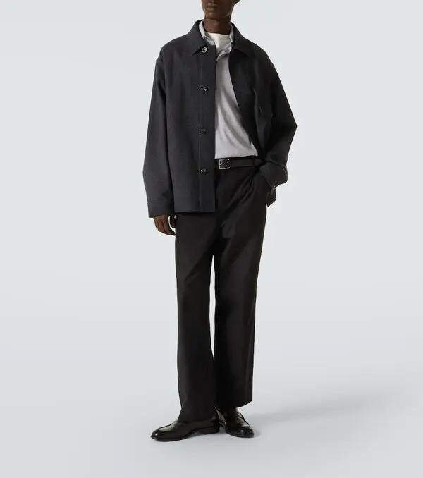 Zegna Wool Polo Shirt - Grey