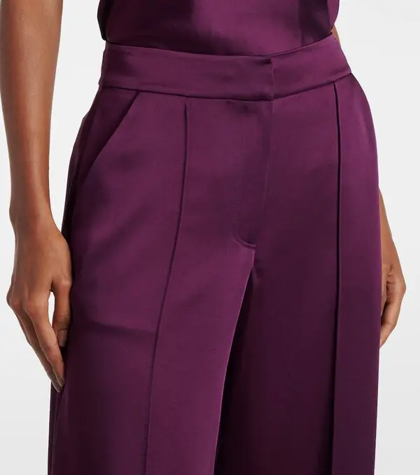 Simkhai Kira Satin Wide-leg Pants