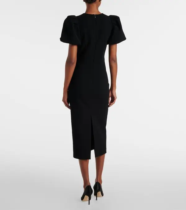 Rebecca Vallance Eliana Puff-sleeve Midi Dress