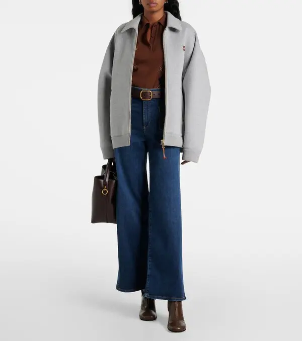 FRAME Le Slim Palazzo High-rise Wide-leg Jeans
