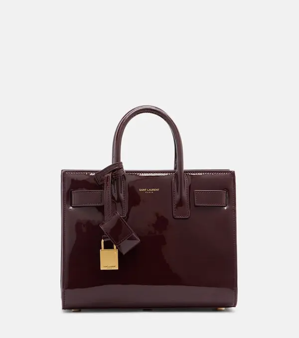 Saint Laurent Sac De Jour Nano Tote Bag - Burgundy