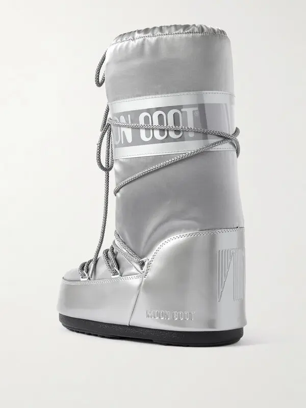 Moon Boot Icon Glance Metallic Shell And Pvc Snow Boots