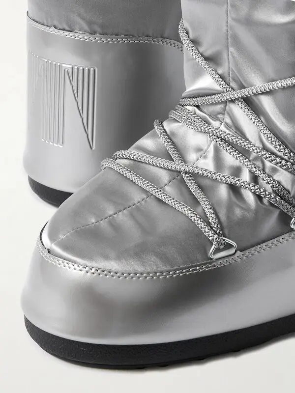 Moon Boot Icon Glance Metallic Shell And Pvc Snow Boots