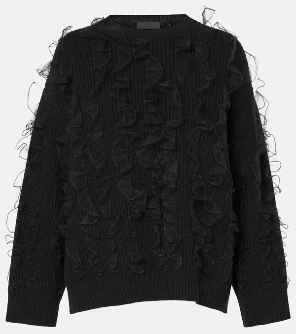 Valentino Garavani Embroidered Wool Pullover