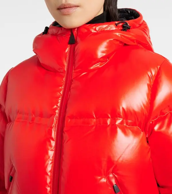 Aztech Mountain Minnie Nuke Suit Down Ski Jacket - Red