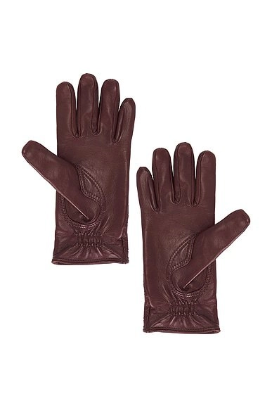 Bottega Veneta Intrecciato Lambskin Gloves With Cashmere Lining