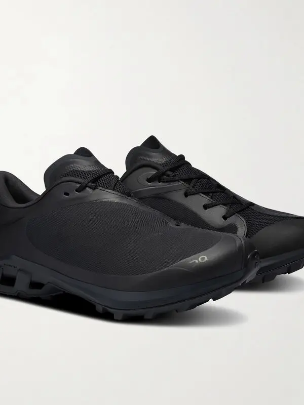 On Post Archive Faction Cloudventure Peak Sneakers - Black
