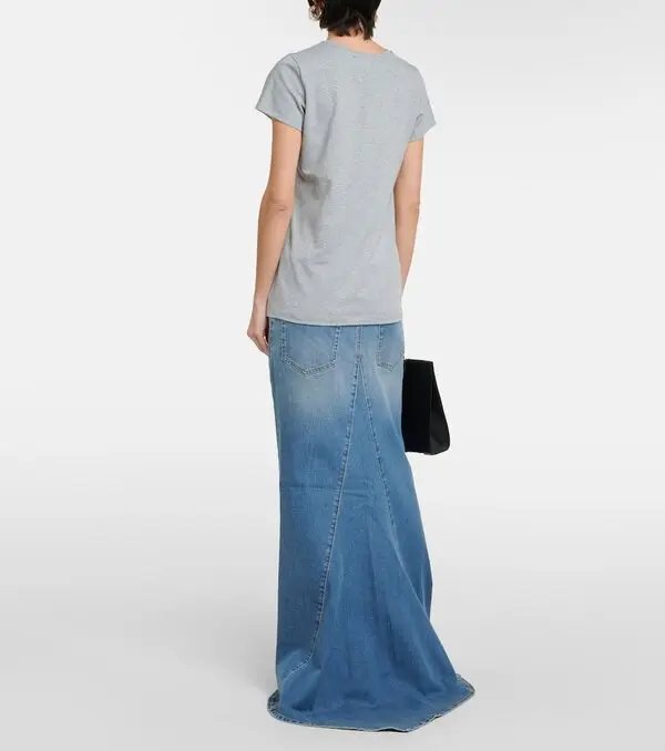Dorothee Schumacher Cotton-blend Jersey T-shirt - Grey