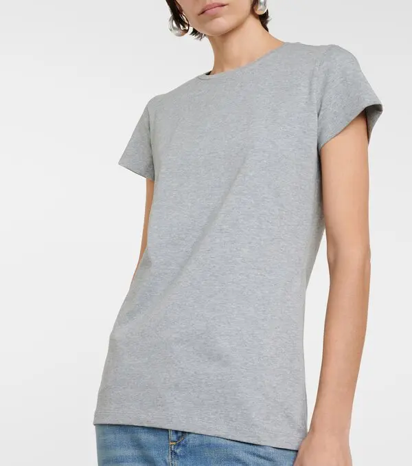 Dorothee Schumacher Cotton-blend Jersey T-shirt - Grey