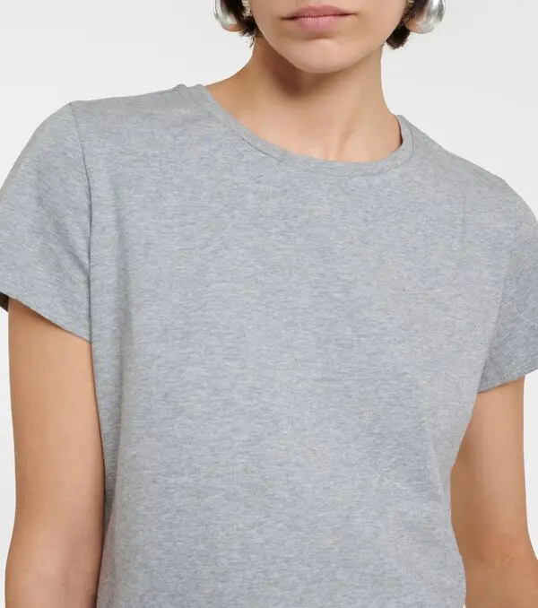 Dorothee Schumacher Cotton-blend Jersey T-shirt - Grey