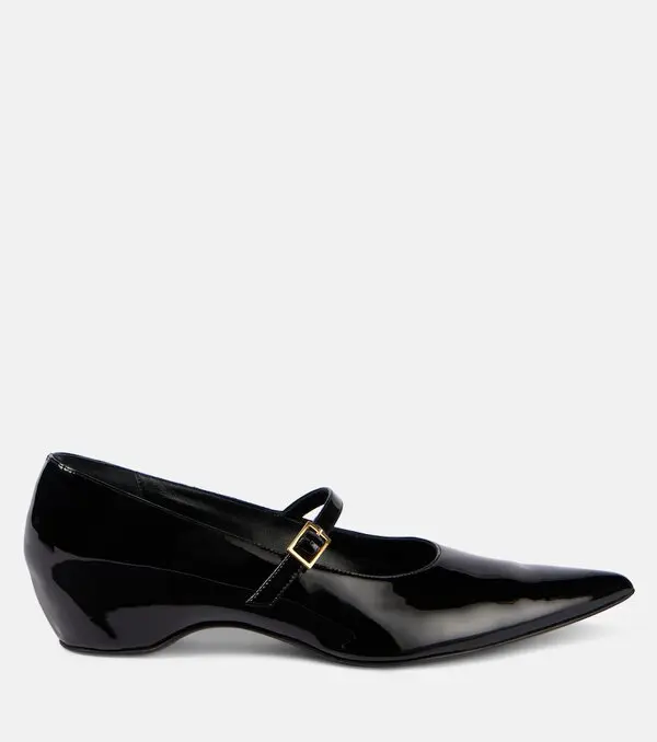 Khaite Patent Leather Mary Jane Flats