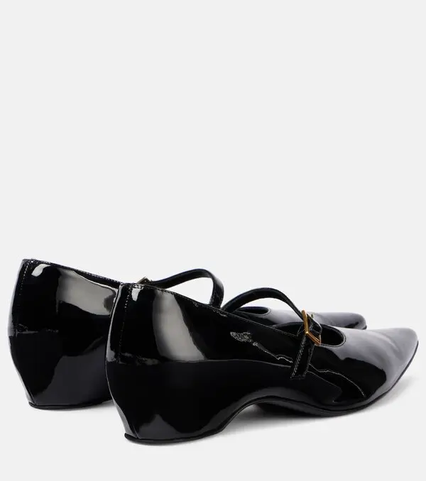 Khaite Patent Leather Mary Jane Flats