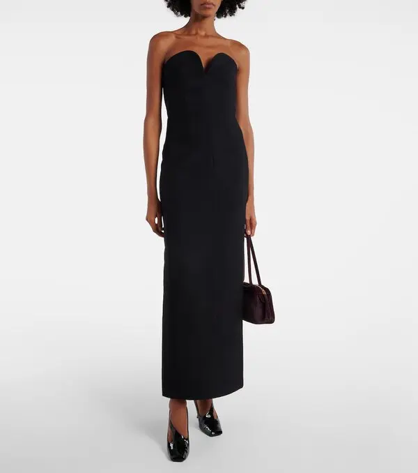 Khaite Yao Strapless Maxi Dress