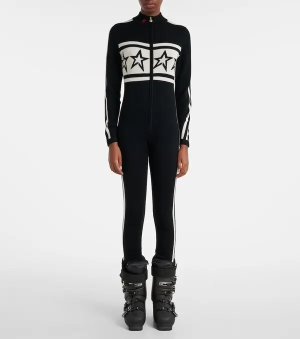 Perfect Moment Apres Team Striped Wool Ski Suit