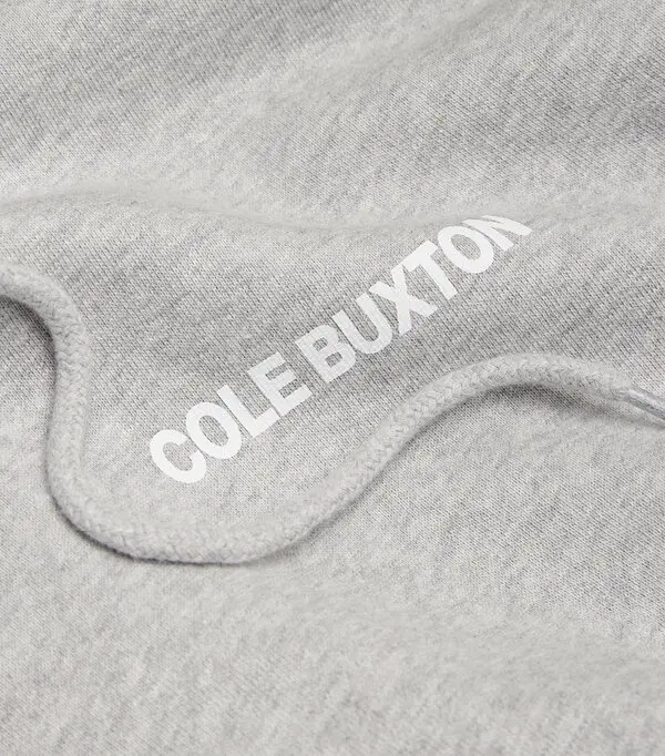COLE BUXTON Sportswear Hoodie With Printed Motifs - Grey