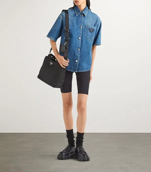 Prada Denim Logo Shirt