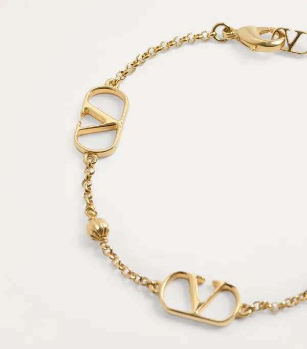 Valentino Garavani Vlogo Signature Chain Bracelet - Gold