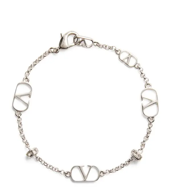 Valentino Garavani Vlogo Signature Chain Bracelet - Silver