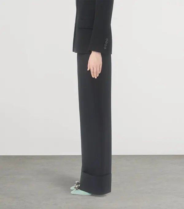 Valentino Garavani Virgin Wool-silk Trousers