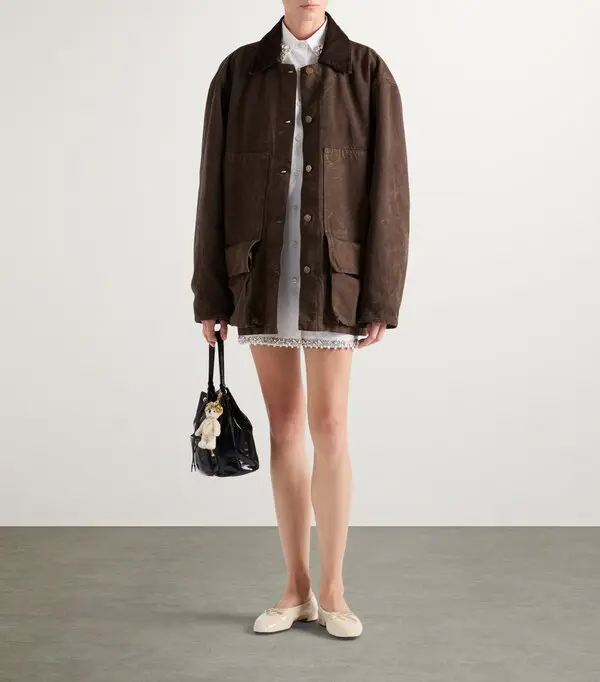 Prada Shearling-trim Barn Jacket