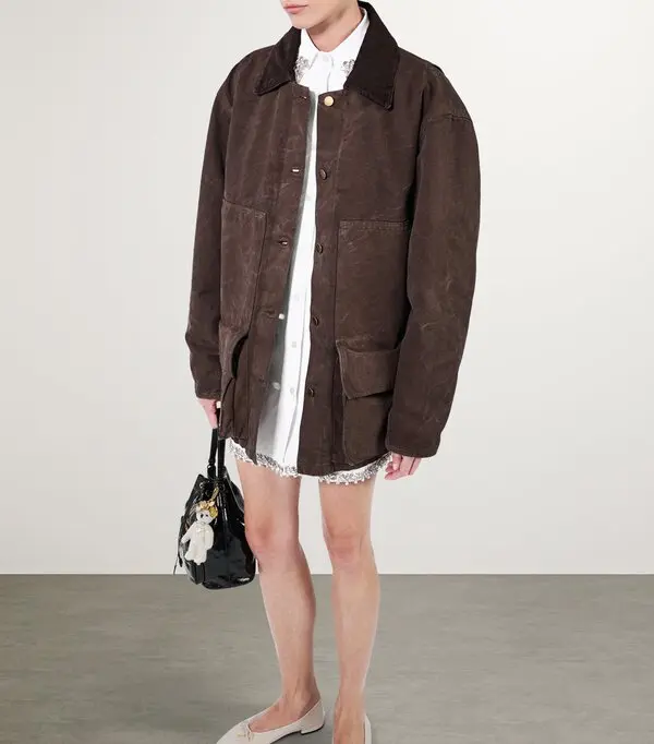 Prada Shearling-trim Barn Jacket