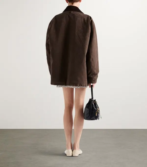 Prada Shearling-trim Barn Jacket