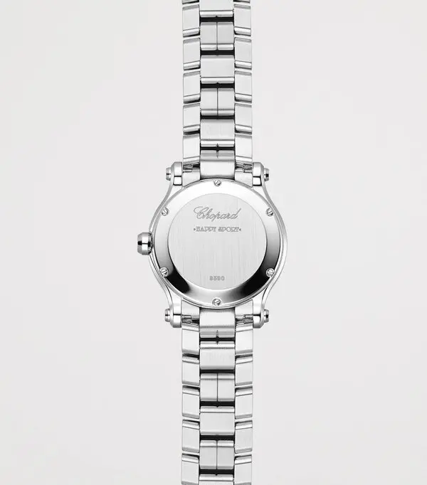 Chopard Stainless Steel And Diamond Happy Sport Watch