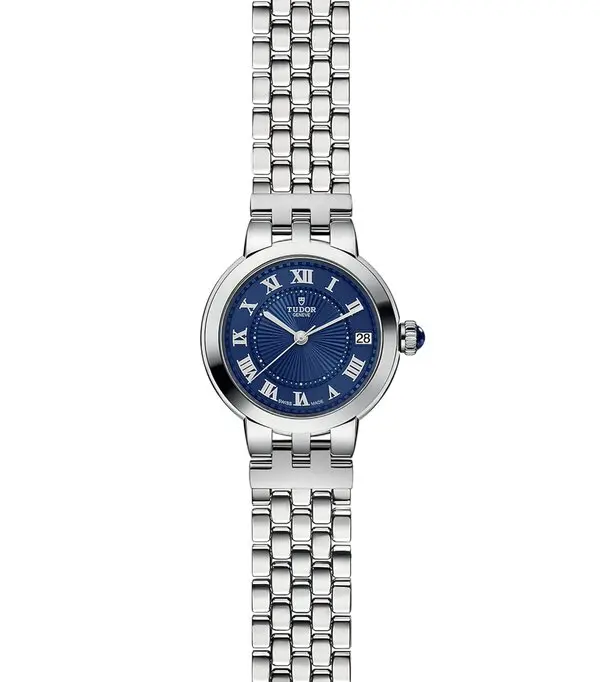 TUDOR Stainless Steel Clair De Rose Watch With Roman Numerals
